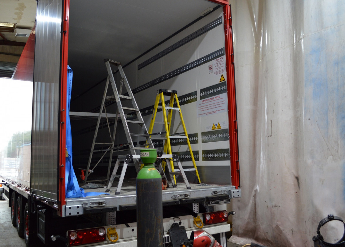 New Schmitz Mega-box Trailers Get The TRUCKINGBY Extras Fitted Before ...